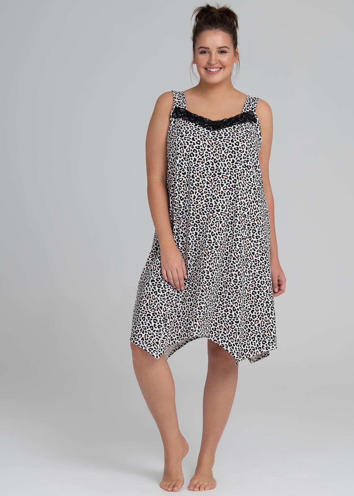 Shop Plus Size Rococo Leopard Nightie in Multi | Sizes 12-30 | Taking ...