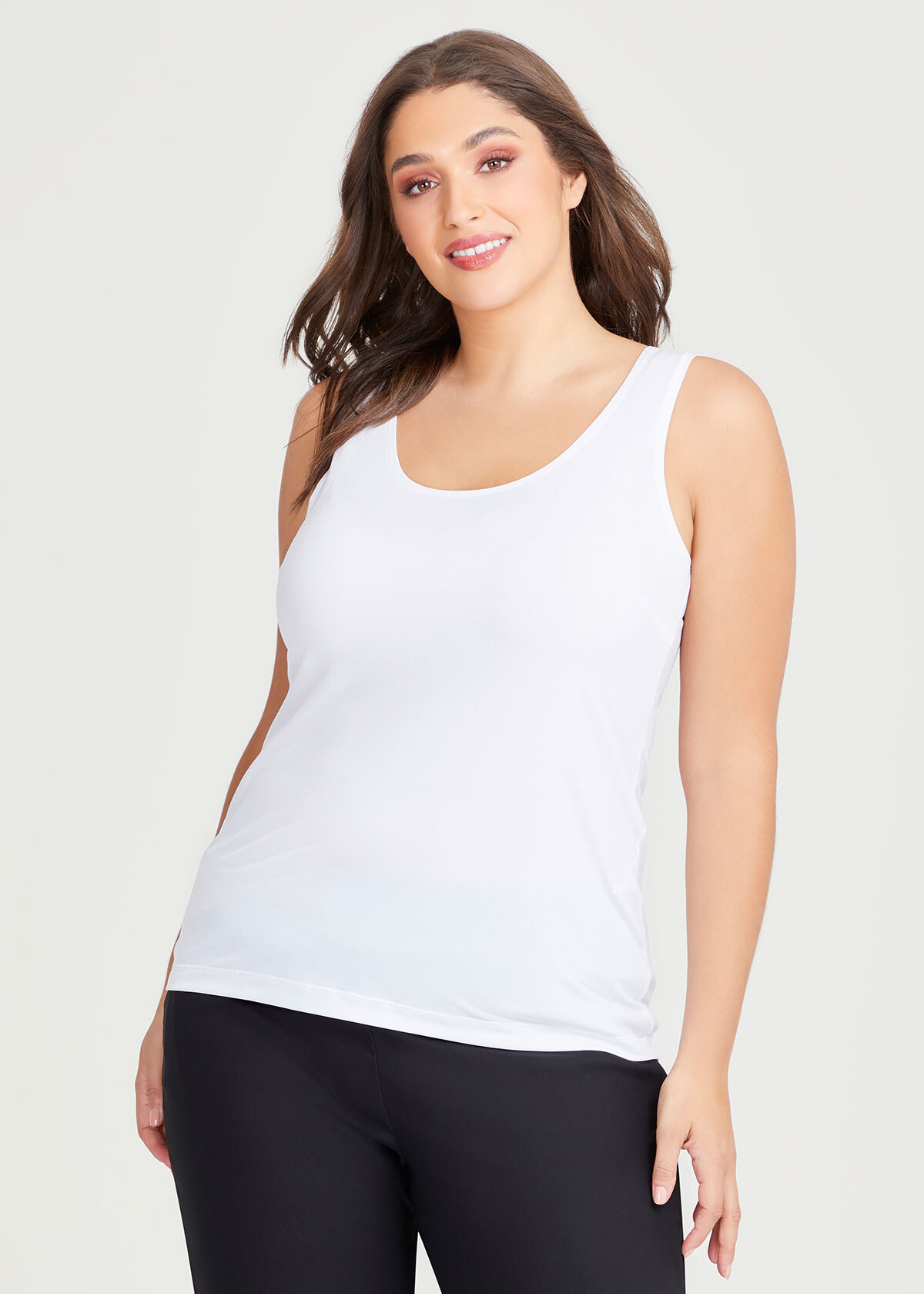 Shop Plus Size Regal Affair Tank, White | Taking Shape AU