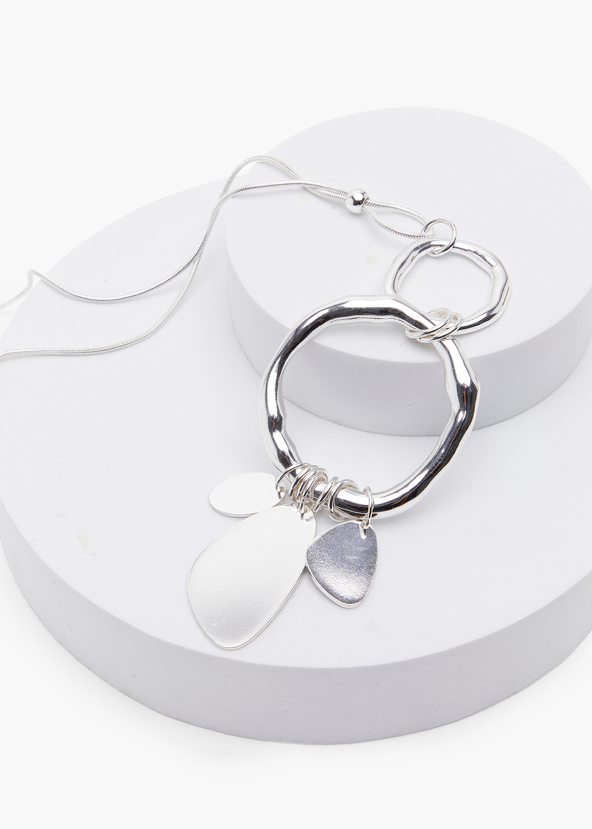 Shop Double Hoop Long Necklace in Black | Accessories | Taking Shape AU