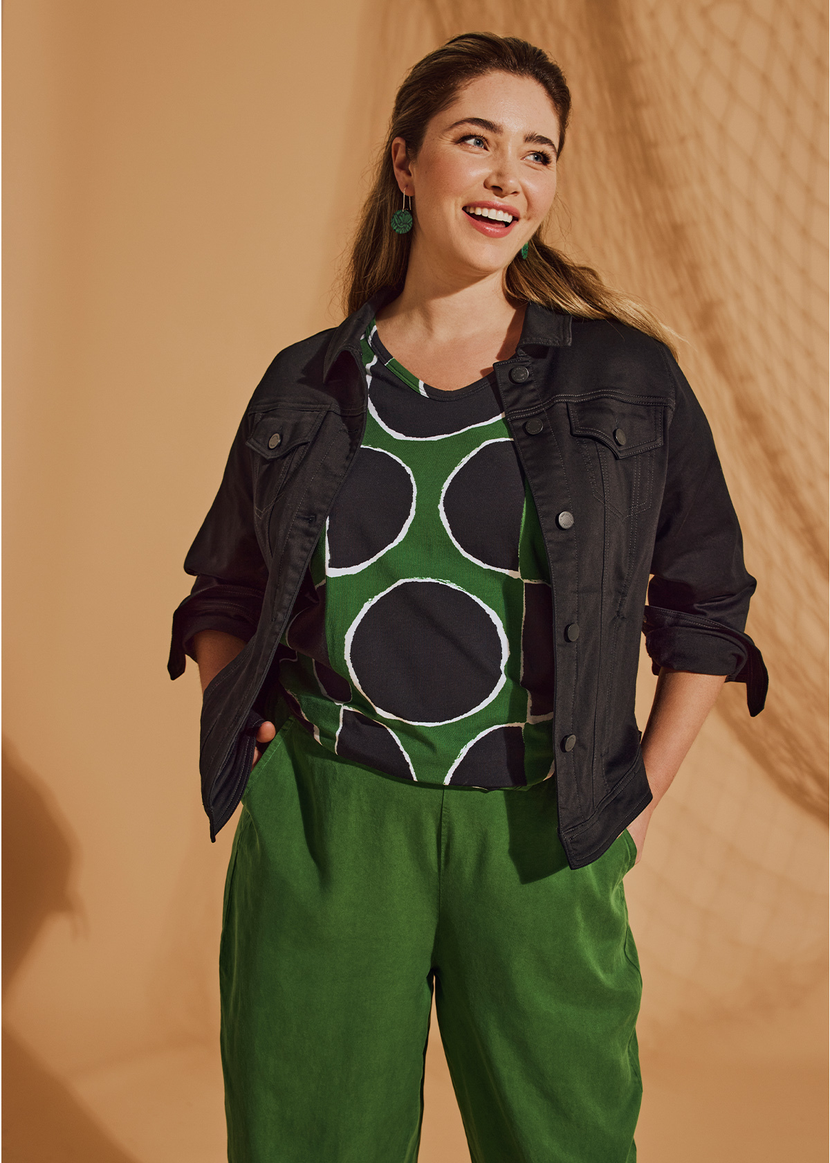 Shop Plus Size Coloured Everyday Jacket, Black | Taking Shape NZ