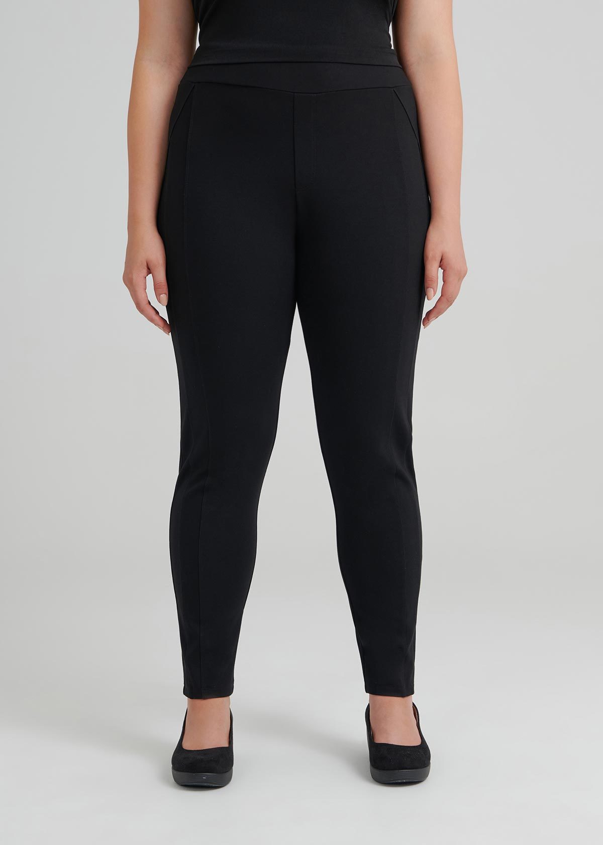 Shop Plus Size Tall Ponti Base Pant, Black | Taking Shape NZ