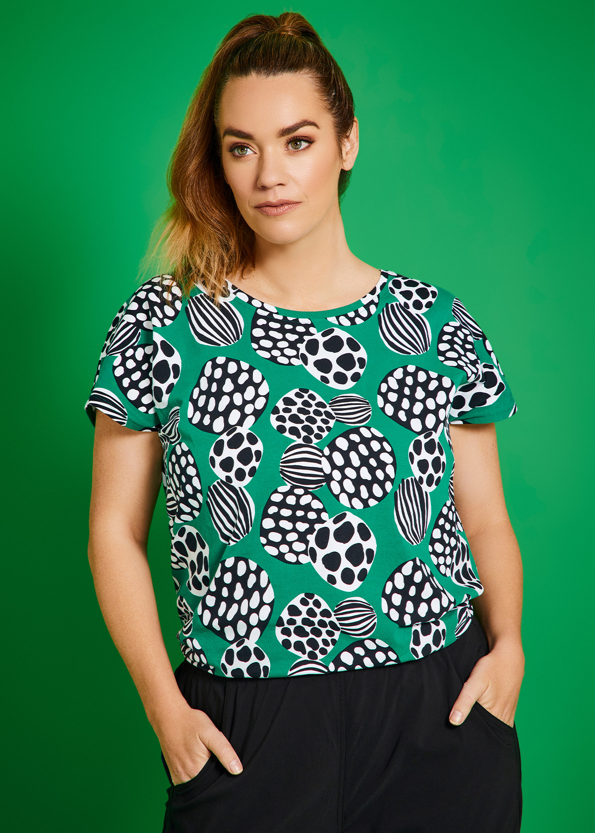 Shop Plus Size Active Weekender Print T-shirt, Multi | Taking Shape NZ