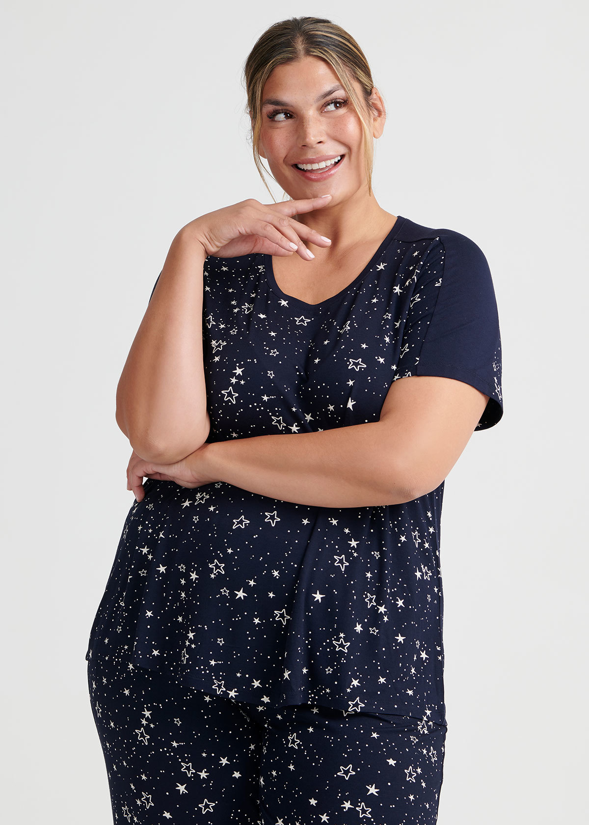 Shop Plus Size Starry Night Pj Top in Print | Taking Shape AU