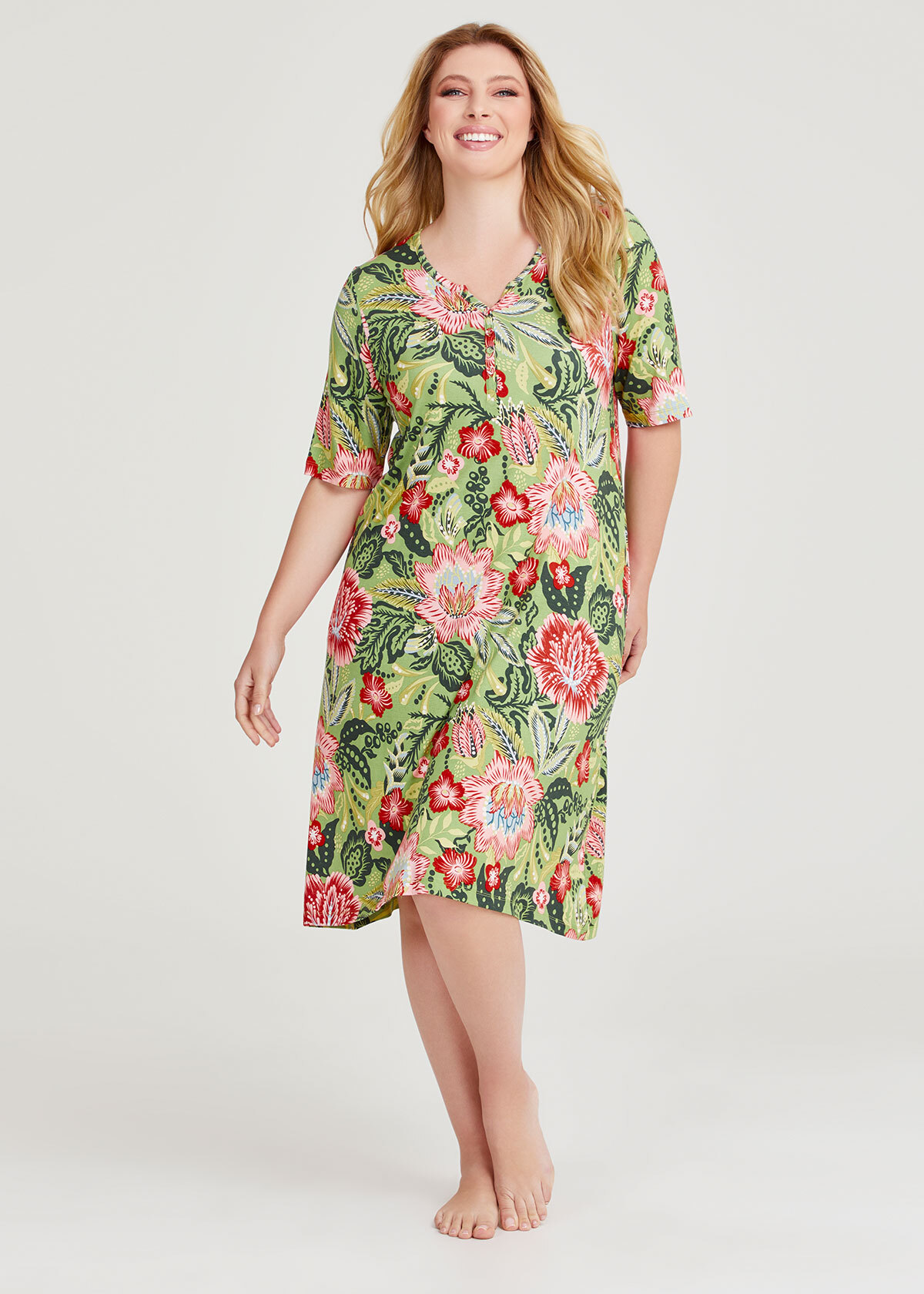 Shop Plus Size Bamboo Dream Weaver Nightie, Multi | Taking Shape NZ