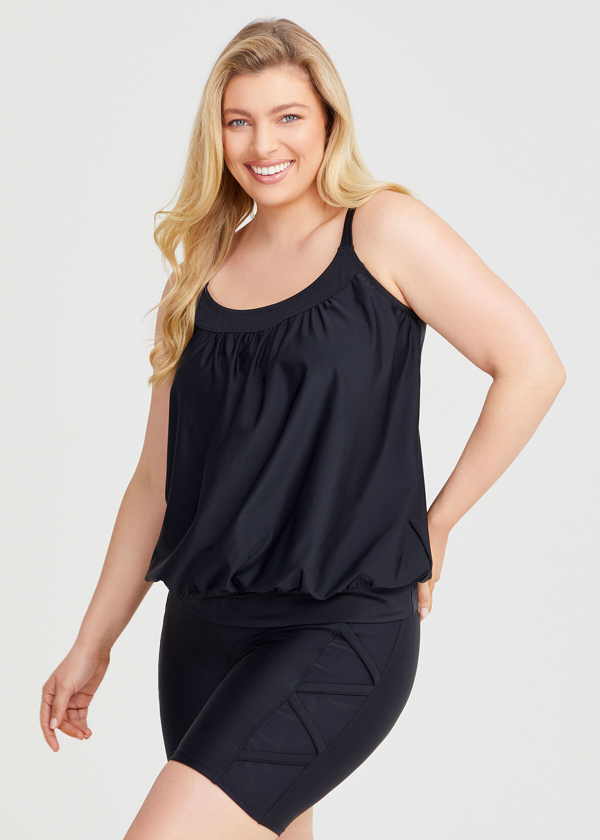 Plus Size Essential Blouson Tankini | Sizes 12-30 | Taking Shape