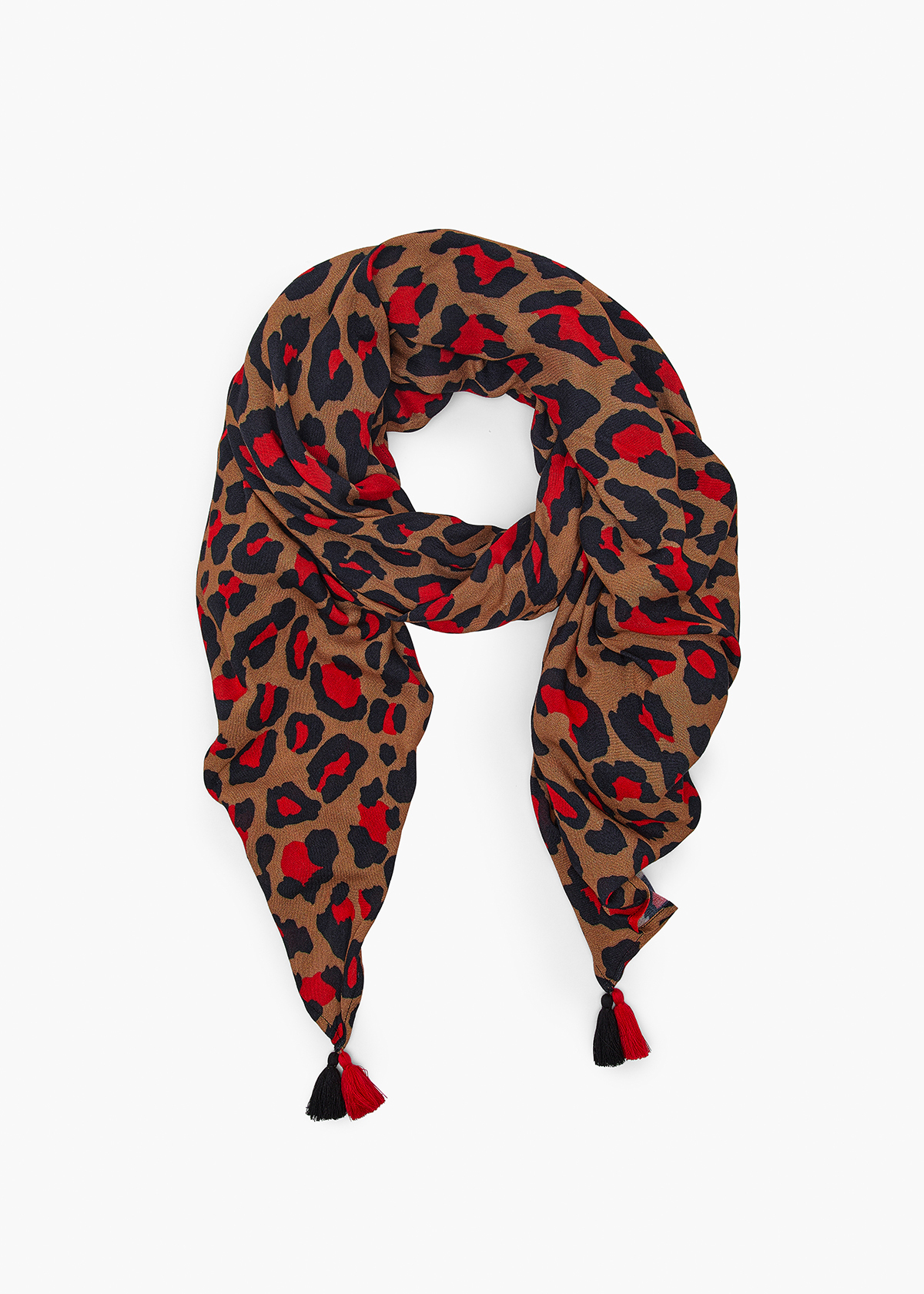 Shop Leopard Tassel Scarf in Multi | Accessories | Taking Shape AU