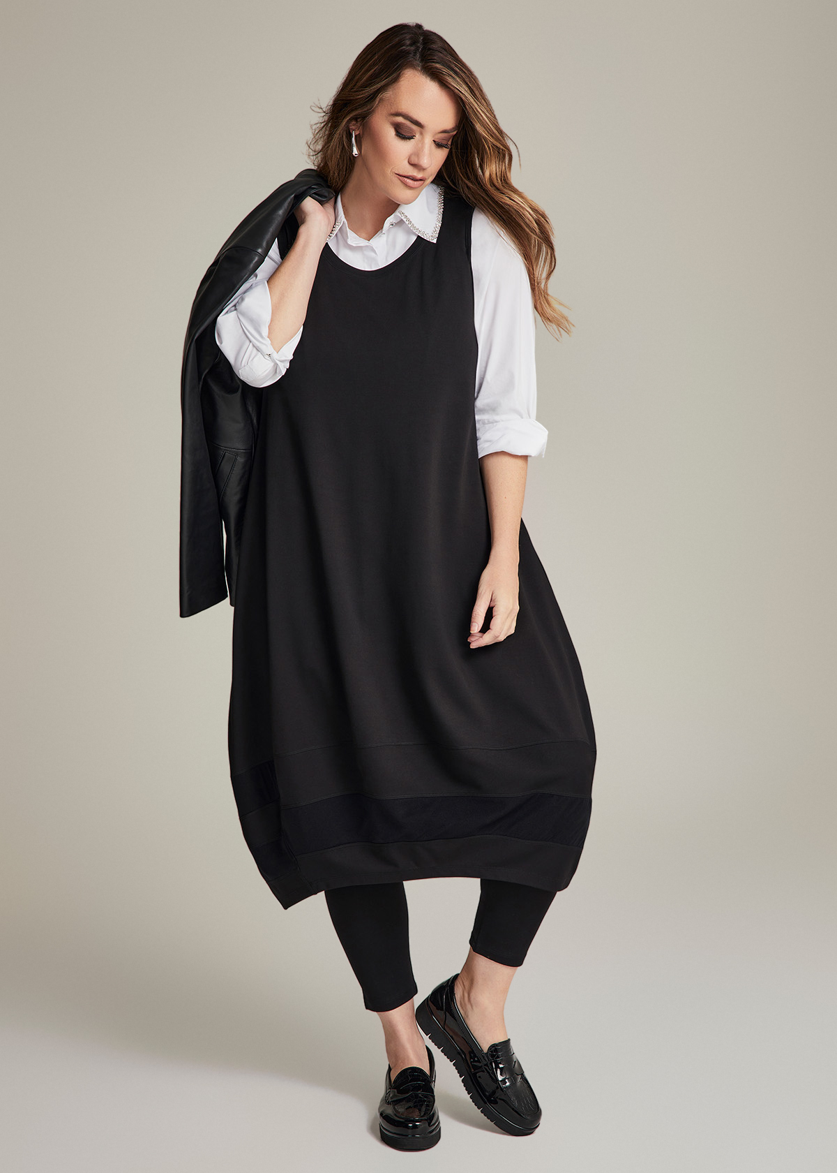 Shop Plus Size Ponte Broadway Dress, Black | Taking Shape AU