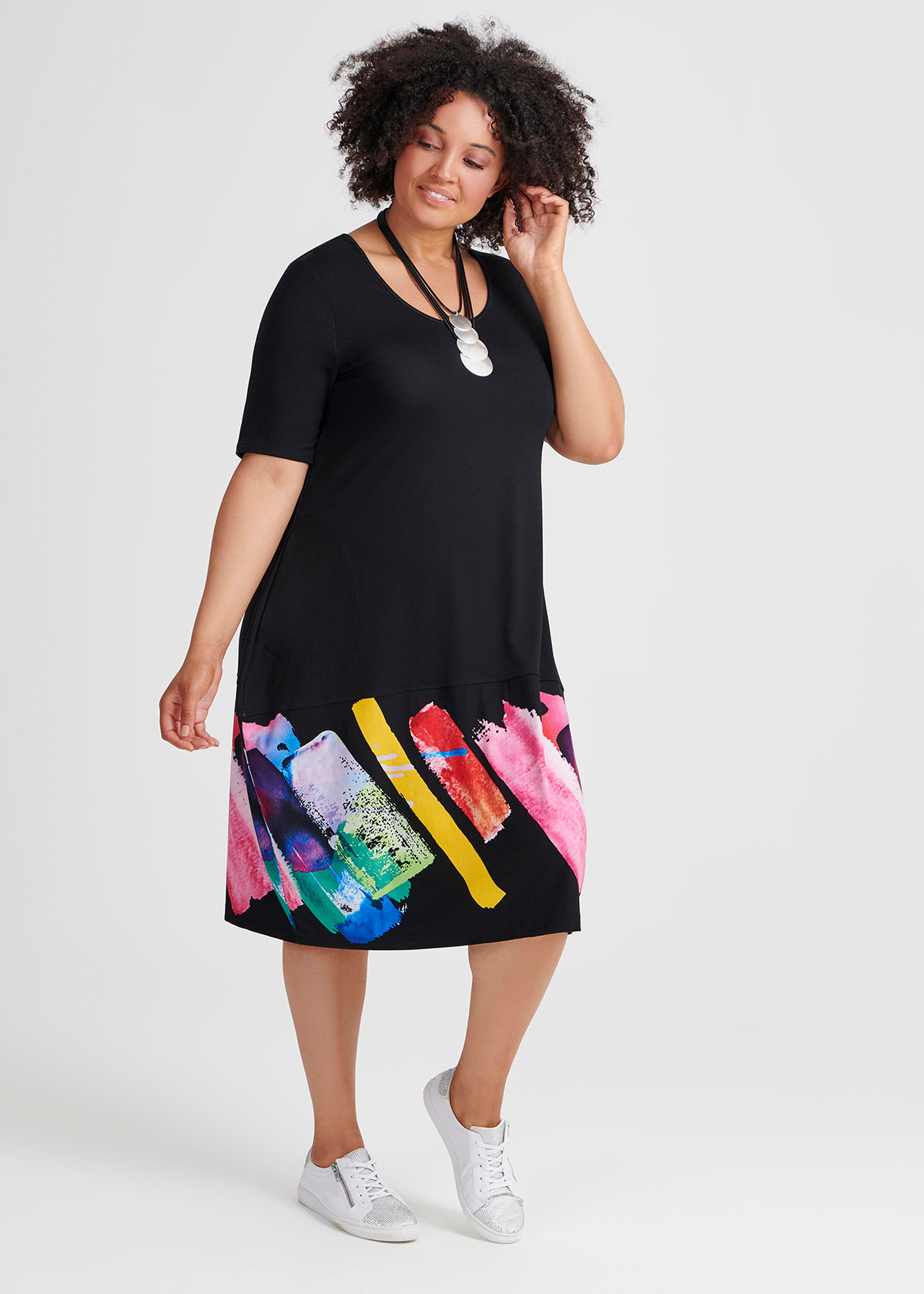 Shop Plus Size Modern Muse Dress, Multi | Taking Shape AU