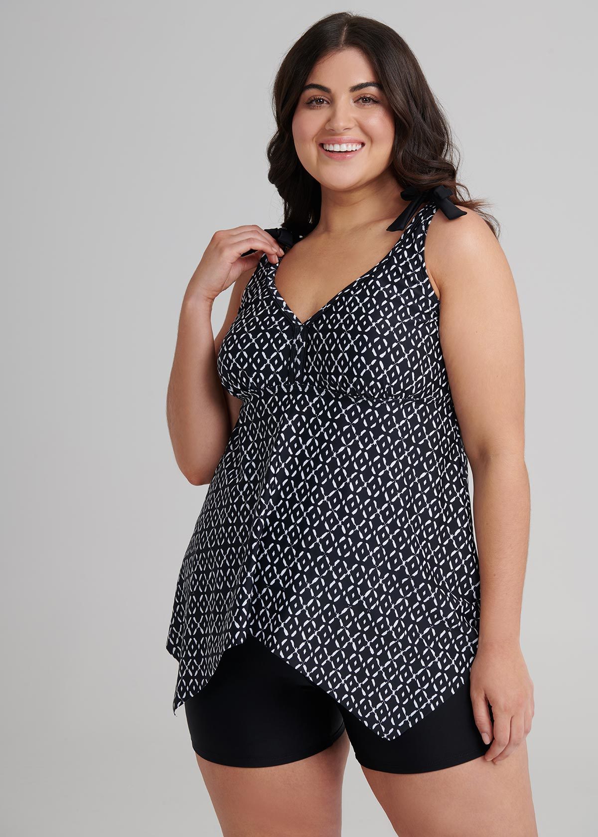 Shop Plus Size Geo Diamond Tankini, Print | Taking Shape AU