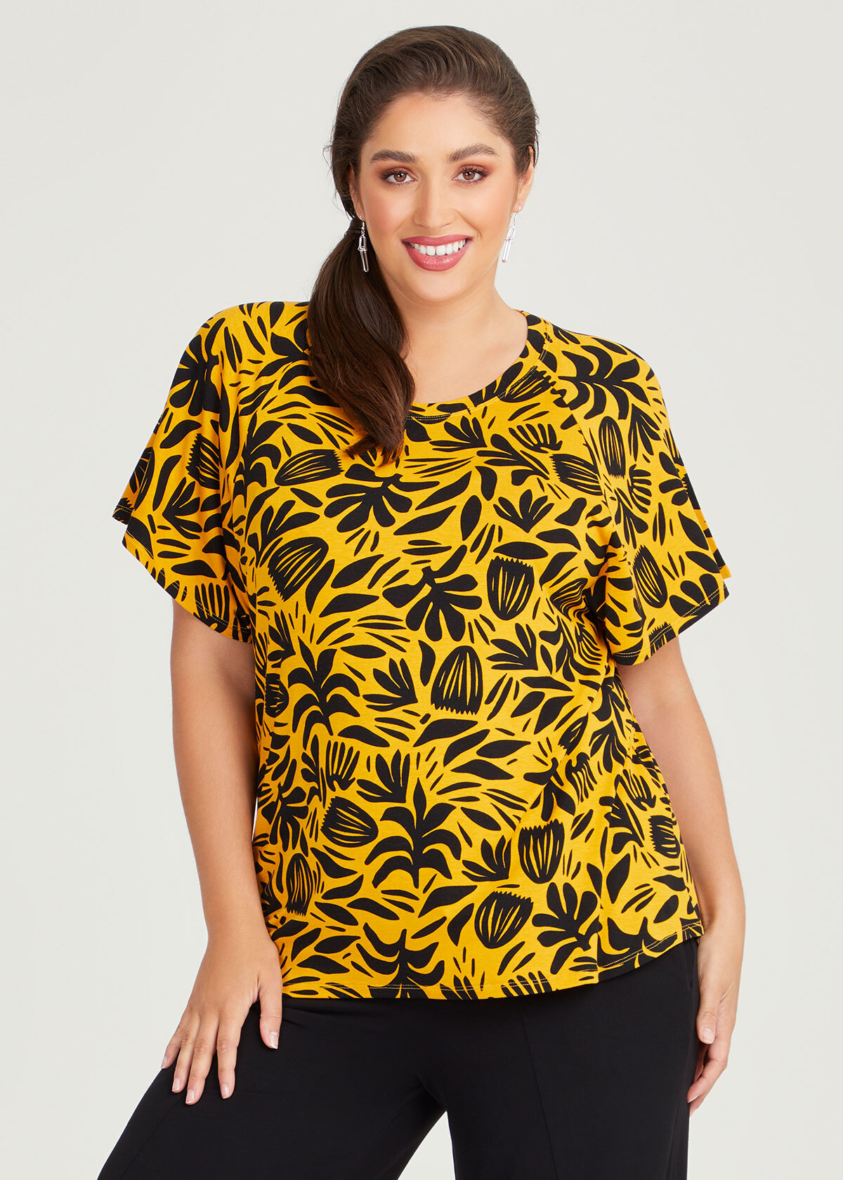 Shop Plus Size Natural Raven Top, Multi | Taking Shape AU