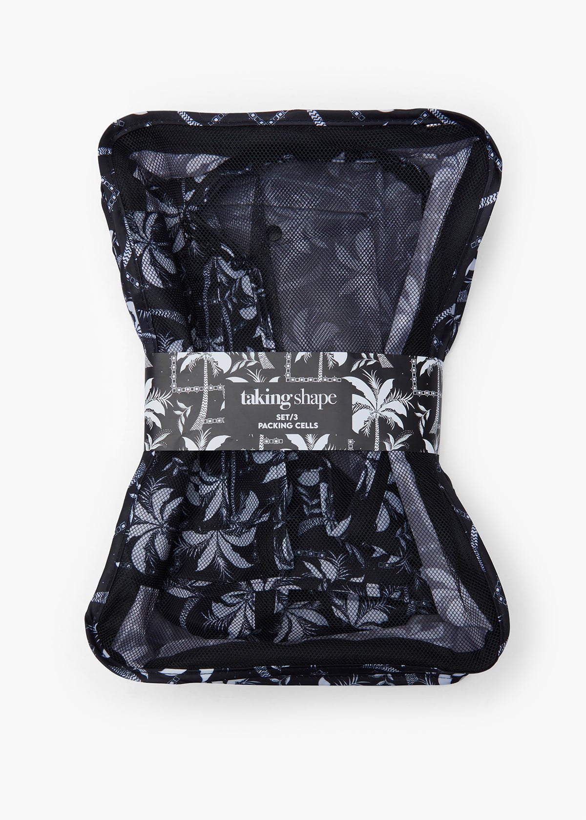 Shop Set of 3 Printed Travel Cells in Black | Accessories | Taking Shape NZ