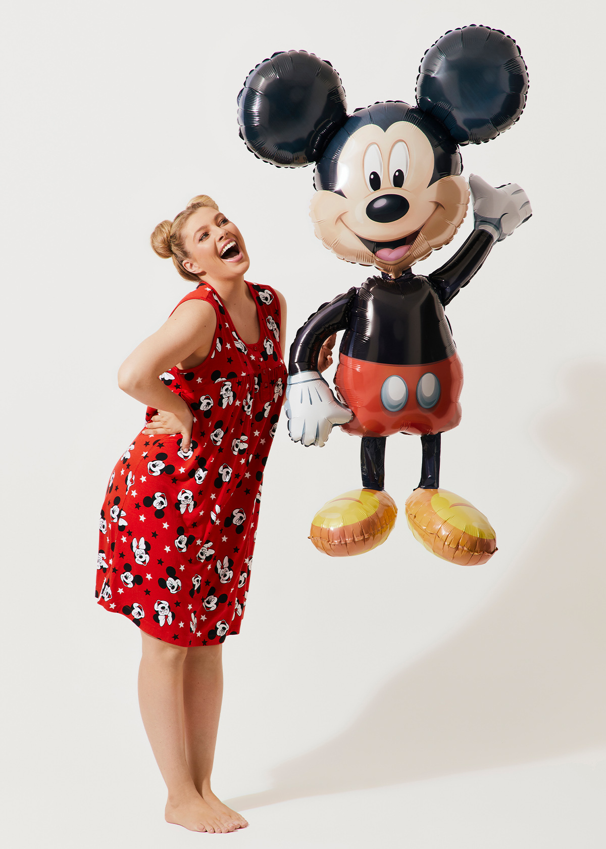 Shop Plus Size Mickey & Minnie Star Nightie, Multi | Taking Shape UK