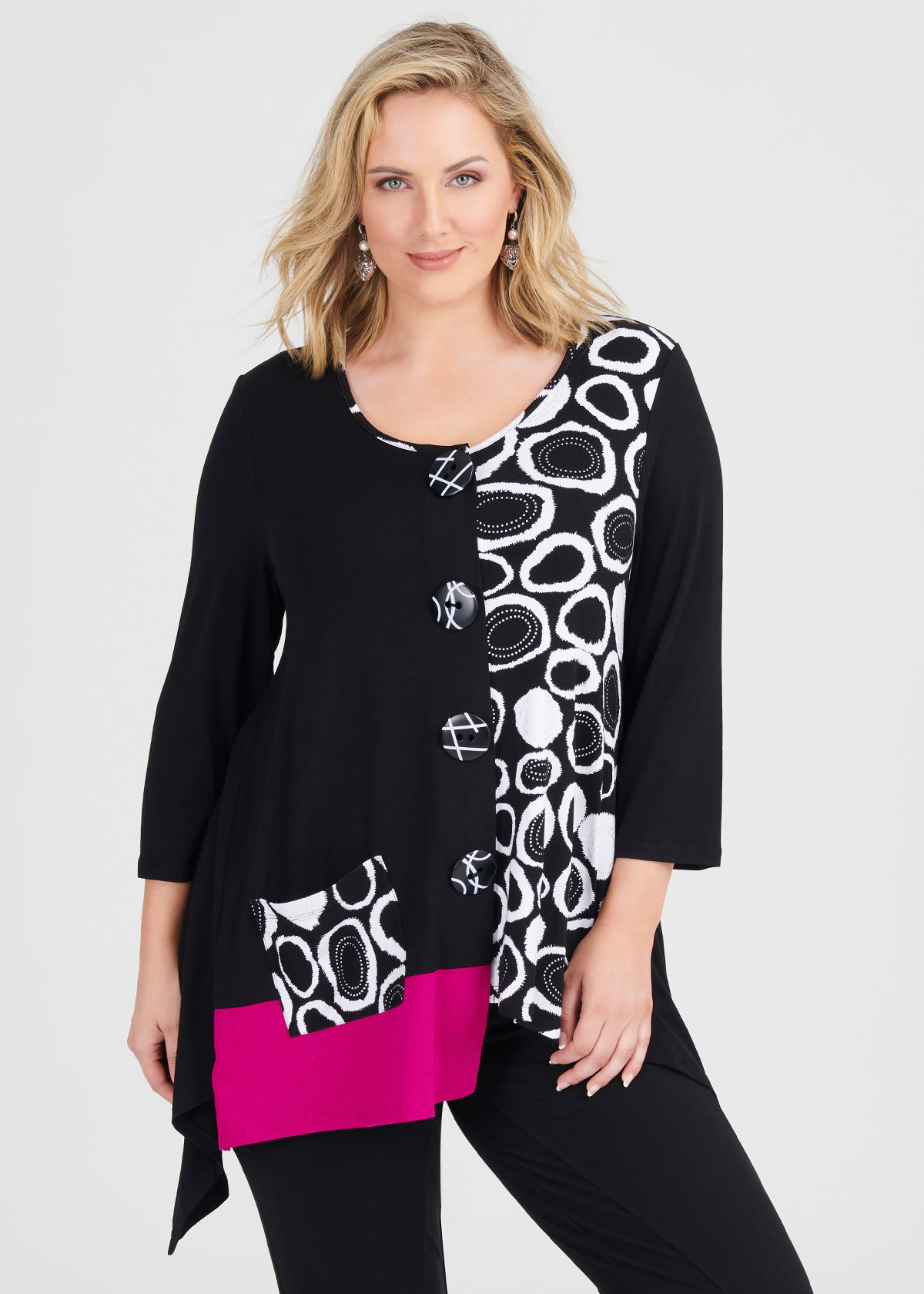 Shop Plus Size Hope Natural Cardigan, Black | Taking Shape AU