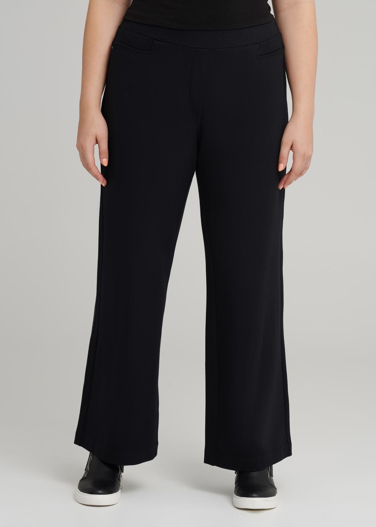 Shop Plus Size Coco Luxe Wide Leg Pant in Black | Taking Shape AU