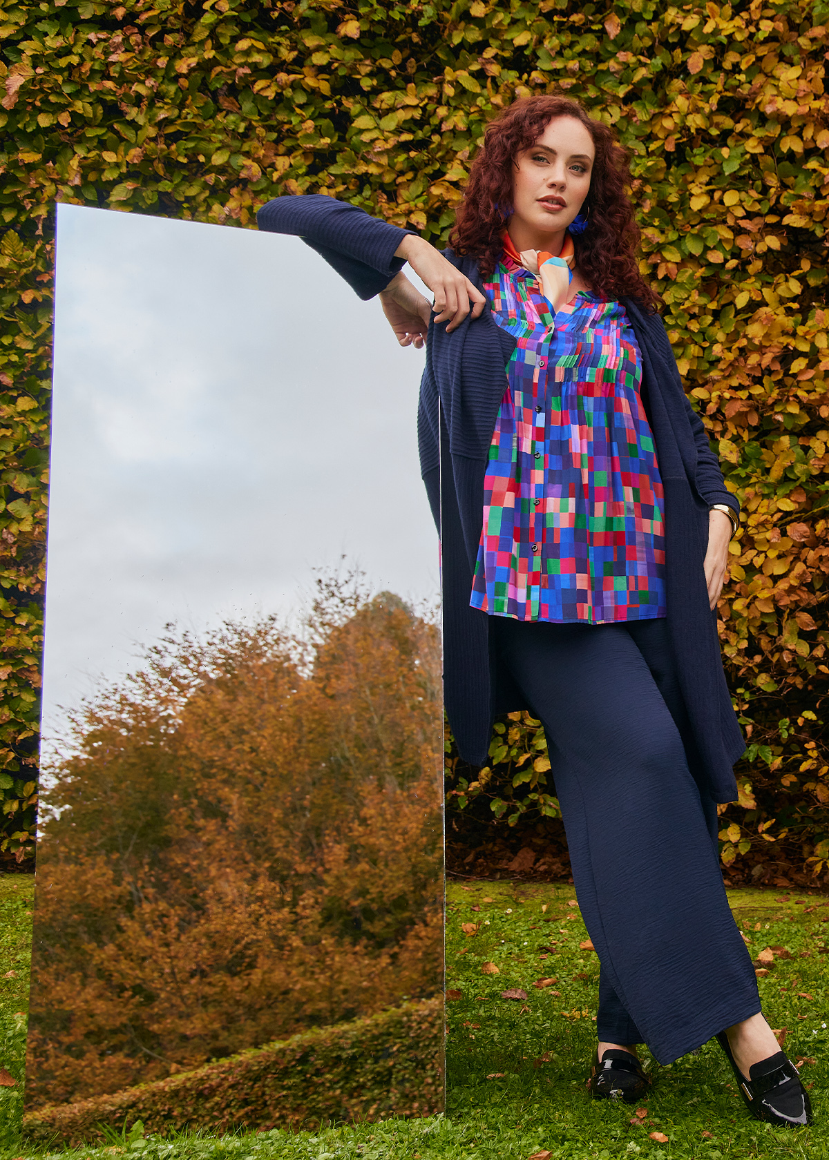 Shop Plus Size Natural Bridie Tunic, Multi | Taking Shape AU