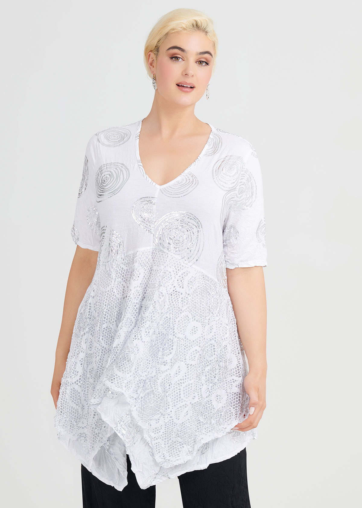 Shop Plus Size Kandara Modal Top in White | Taking Shape AU