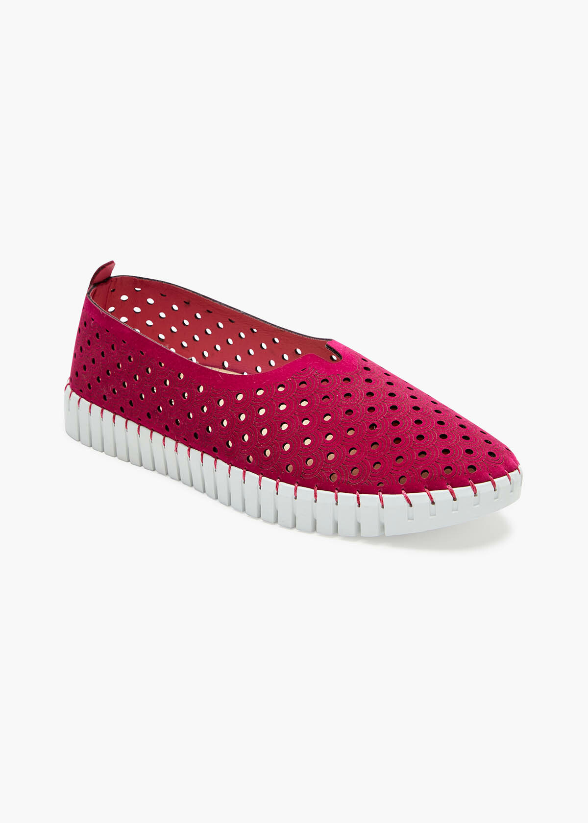 Shop Pink Lasercut Flexible Ballet Flat | Comfortable Shoes | Taking ...