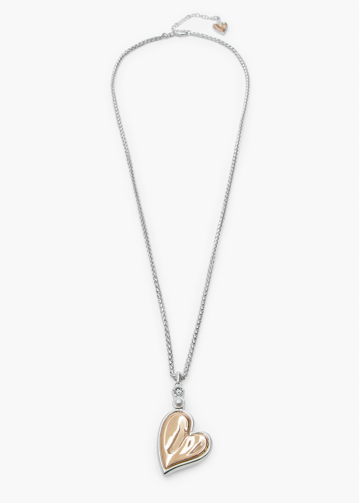 Shop Reversible Heart Long Necklace in Multi | Accessories | Taking ...