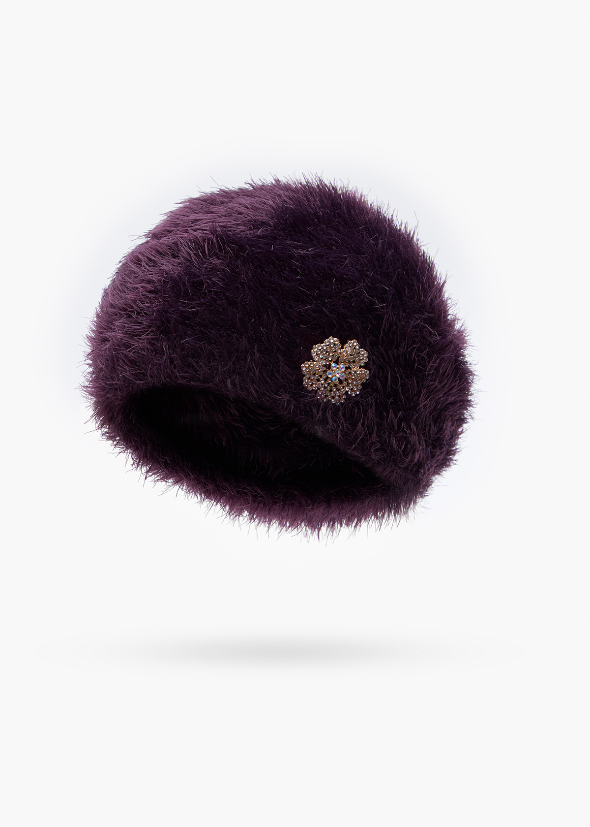 Shop Fuzzy Beret in Purple | Accessories | Taking Shape HK