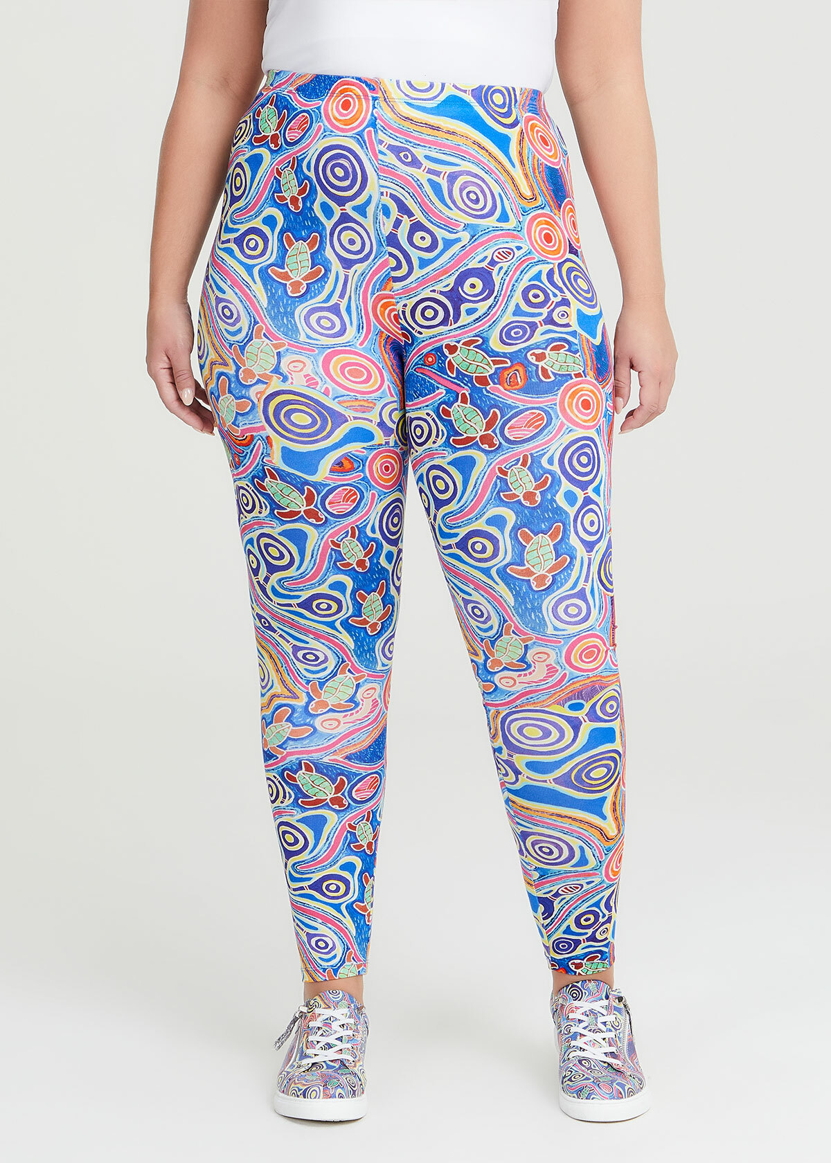 Shop Plus Size Ngawayu Buluru Legging, Multi | Taking Shape AU