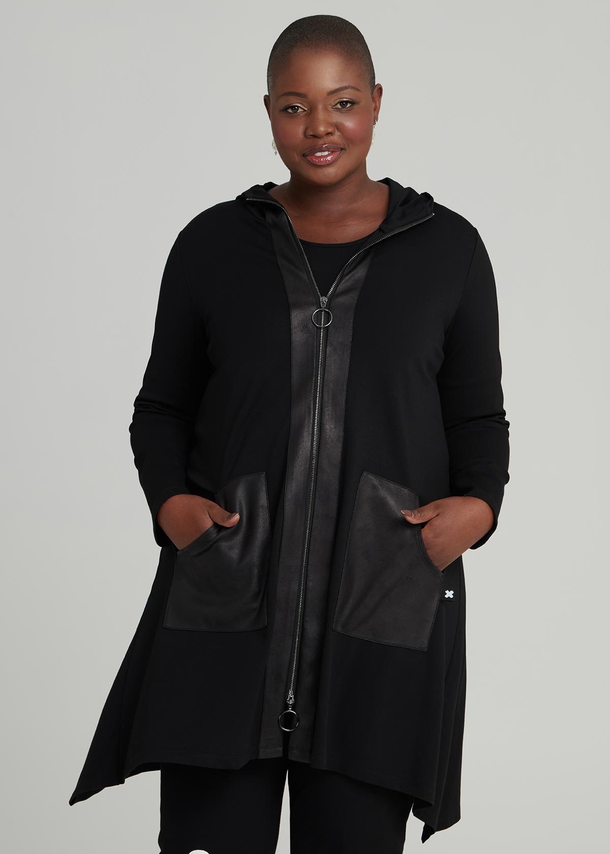 Shop Plus Size Off Duty Ponti Jacket, Black | Taking Shape AU