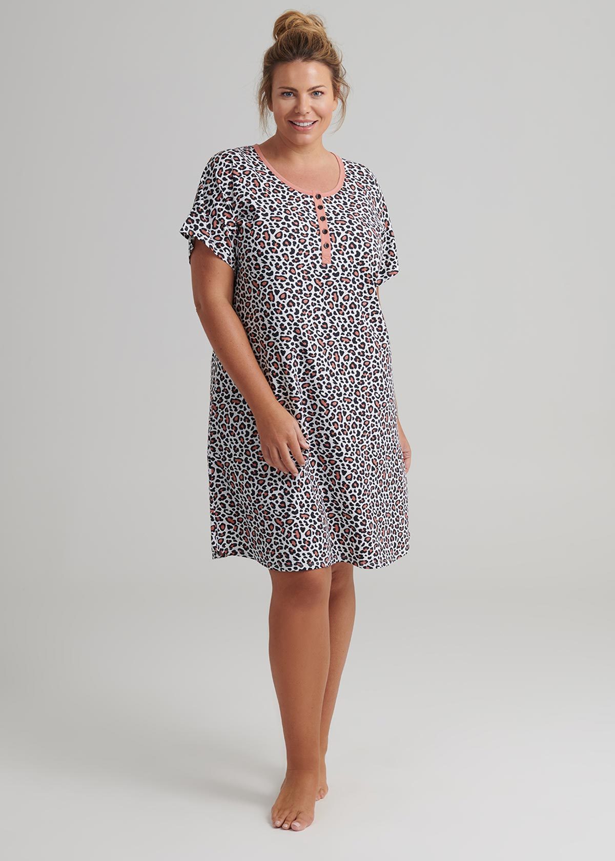 Shop Plus Size Wild Leopard Nightie, Print | Taking Shape AU