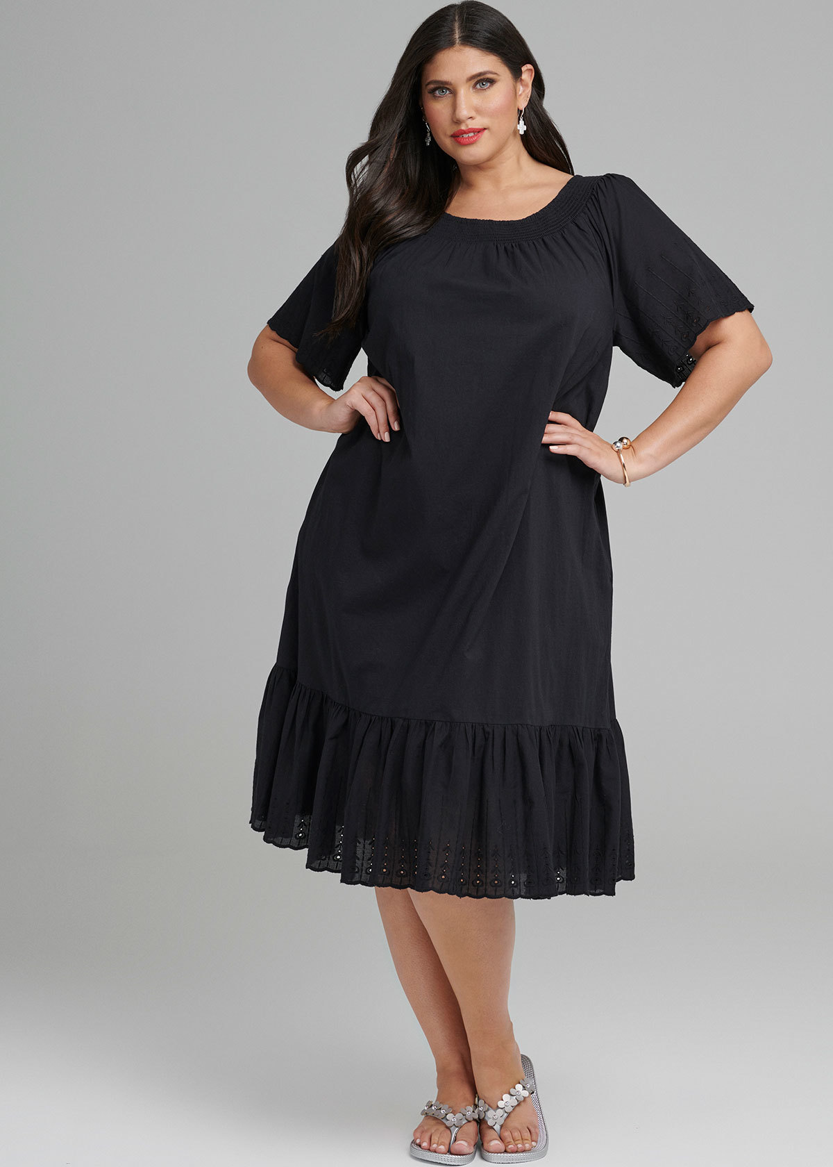 Shop Plus Size Oh Oui Dress in Black | Sizes 12-30 | Taking Shape NZ