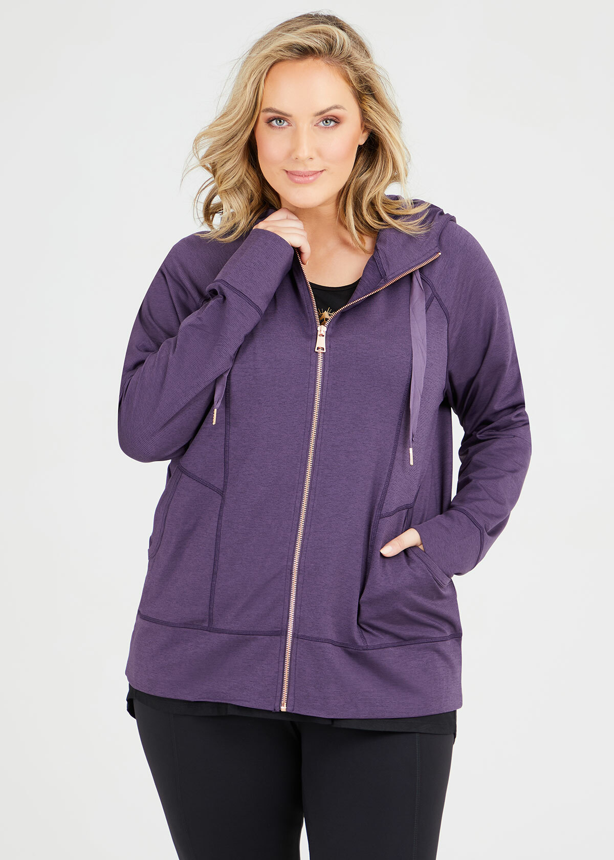 Shop Plus Size Movement Active Hoodie, Purple | Taking Shape AU