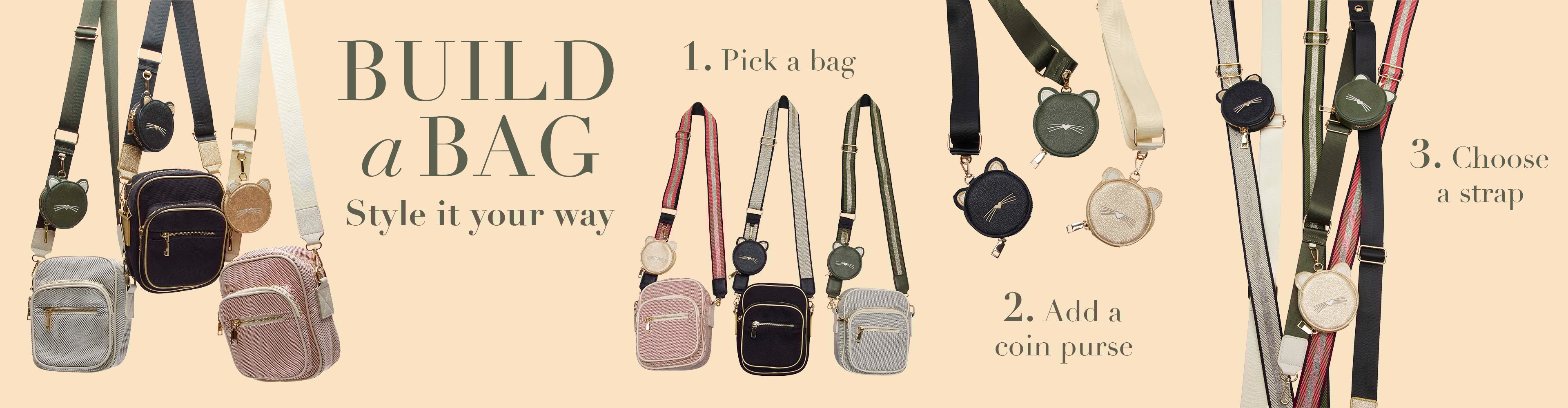 Build Your Own Bag: Mix & Match Bag Accessories | Taking Shape AU