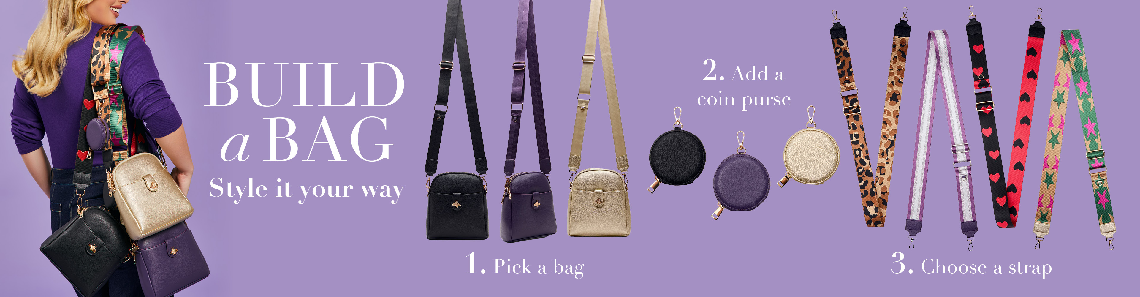 Build Your Own Bag: Mix & Match Bag Accessories | Taking Shape AU